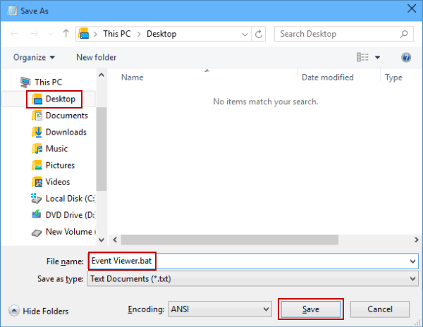 3 Methods To Create Event Viewer Shortcut On Windows 10 Desktop
