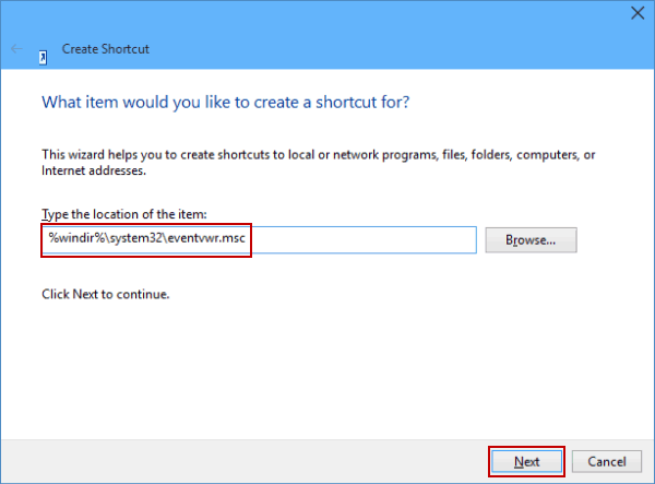 3 Methods To Create Event Viewer Shortcut On Windows 10 Desktop