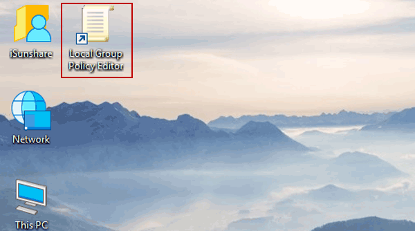 Create Shortcut Local Group Policy Editor on Desktop Create Shortcut Local Group Policy Editor on Desktop